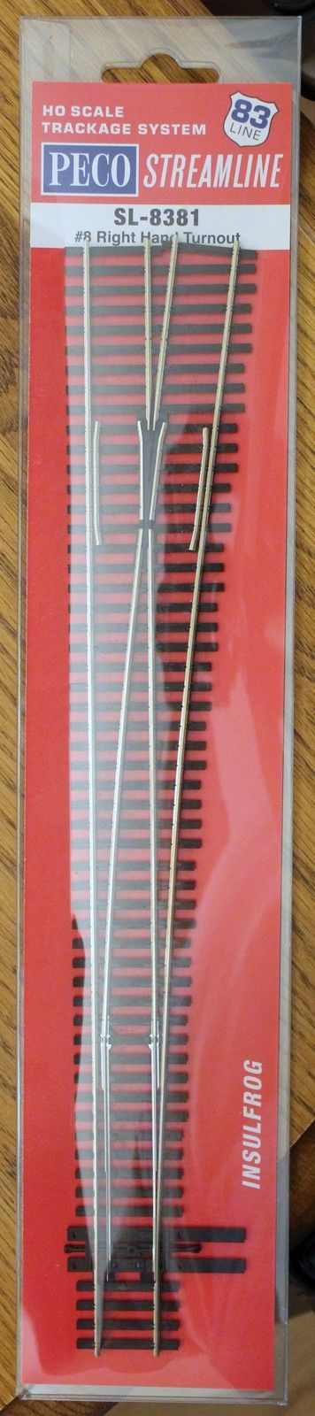 Peco HO #8 RH Code 83 Turnout SL-8381 | Jason's Hobby Depot | Trains ...