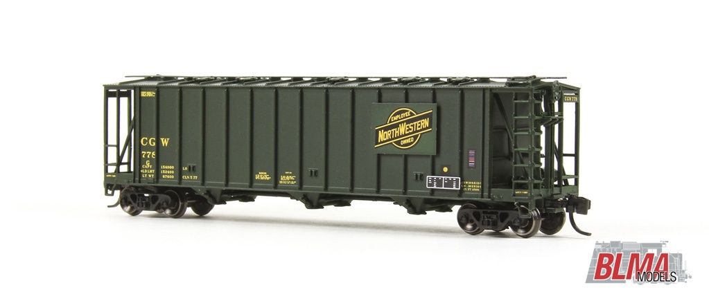 BLMA-N-Scale-CGW-NorthWestern-Covered-Hopper-Car-778-NEW-16007-361103209038