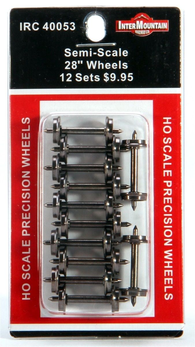 Intermountain HO Scale 28'' Insulated Blackened Metal Wheels 12Pk NEW ...