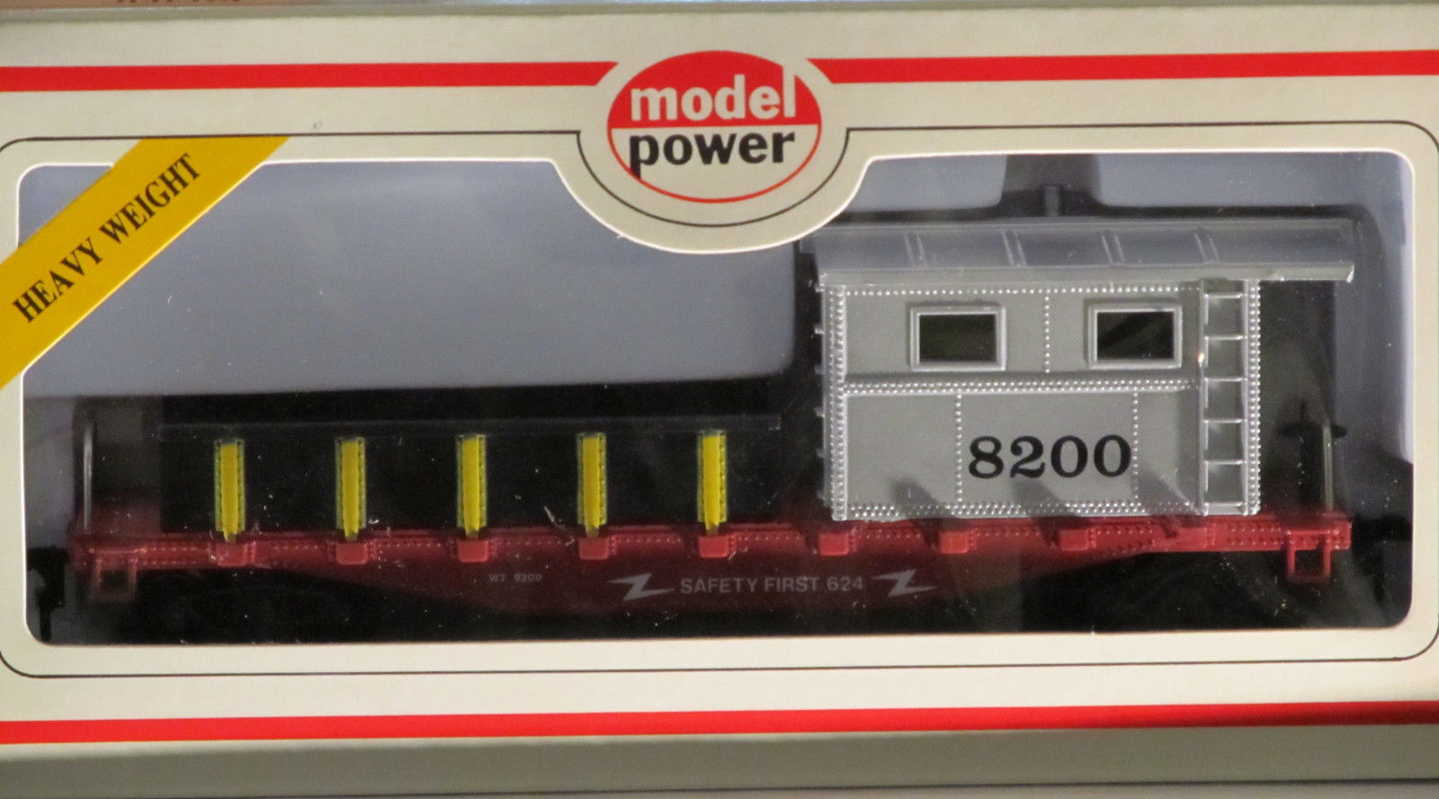 Model Power HO Scale 40' Safety Work Caboose W/ Tool Boxes NEW 8200 ...